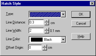 Dialog Box=>Hatch Style — UniPlot Documentation
